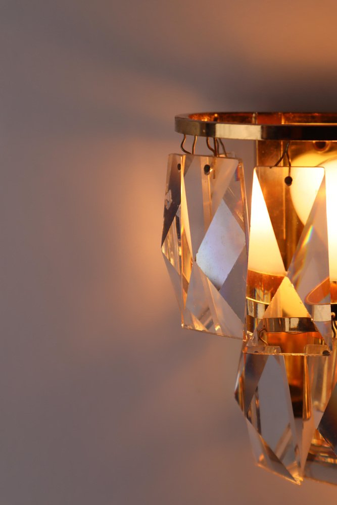 Austrian Lead Crystal Wall Sconce for sale at Pamono