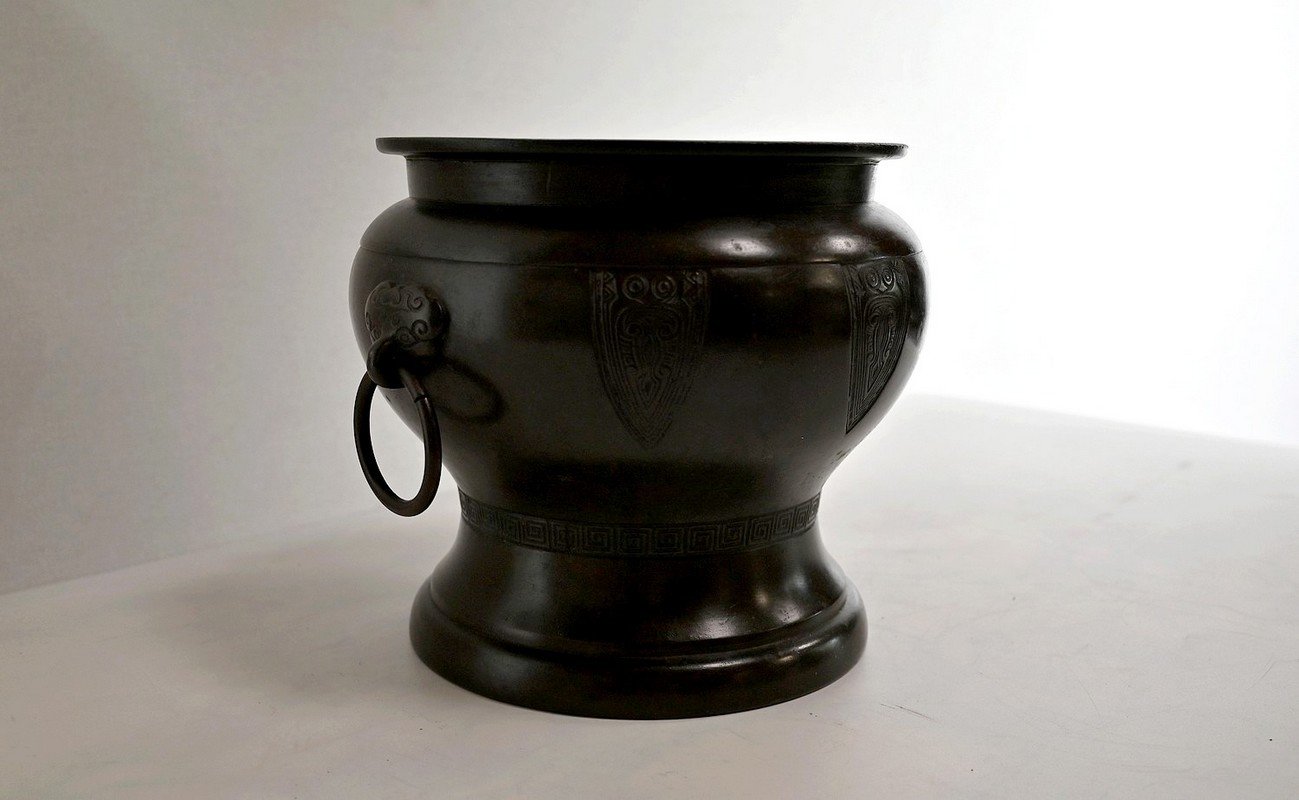 Greek Inspiration Bronze Cache-Pot, 1900s for sale at Pamono
