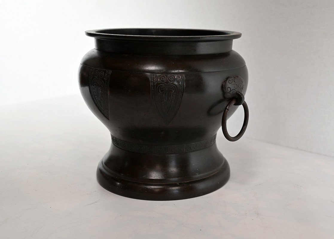 Greek Inspiration Bronze Cache-Pot, 1900s for sale at Pamono