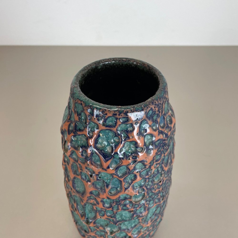 Crusty Fat Lava Multi-Color Vase from Scheurich, Germany, 1970s for ...