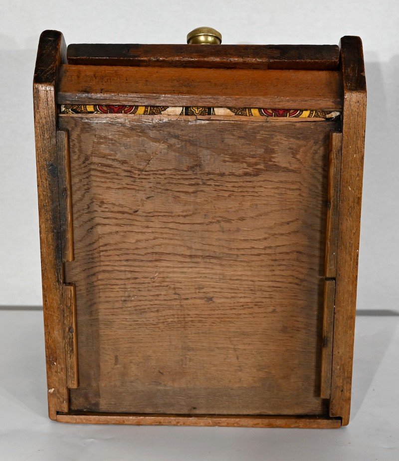 Small Antique Oak Coal Bin, England, 1900s for sale at Pamono