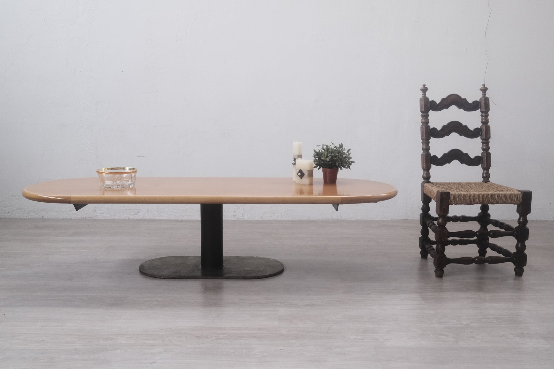 Large Industrial Coffee Table, 1980s for sale at Pamono