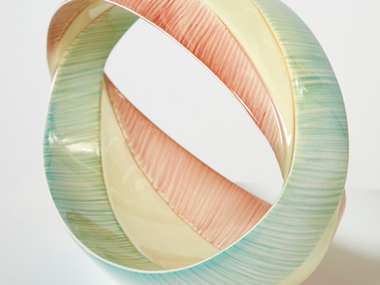 Italian Glazed Ceramic Bowl Centerpiece by Vibi Torino, 1960s for sale ...