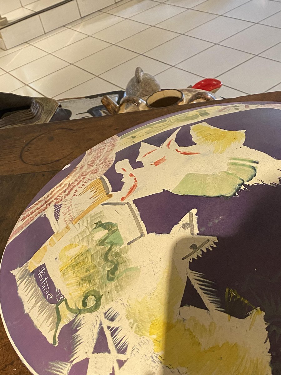 Ceramic Wall Shield Portanier for sale at Pamono