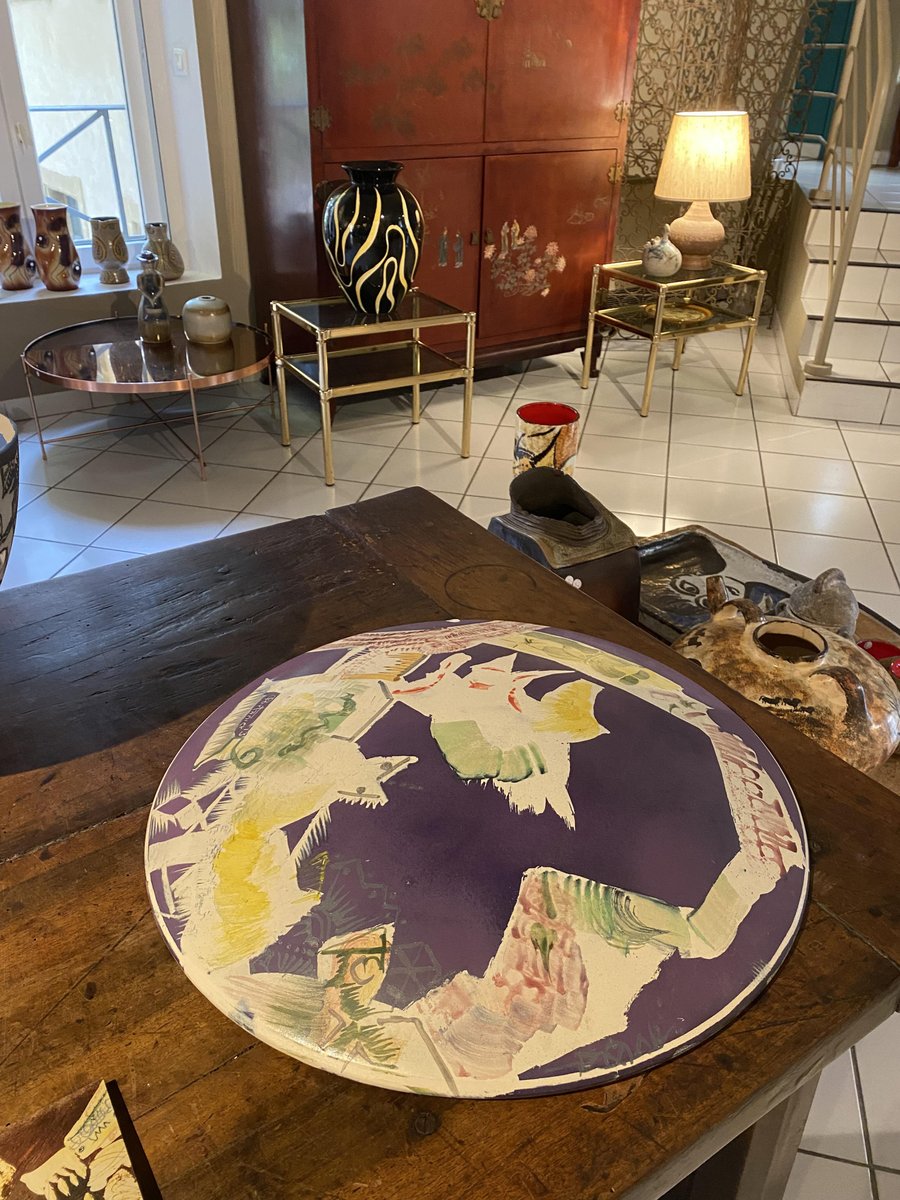 Ceramic Wall Shield Portanier for sale at Pamono