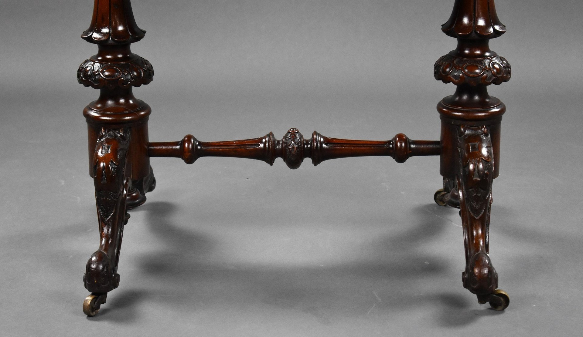 19th Century English Victorian Burr Walnut Games Table, 1860s for sale ...