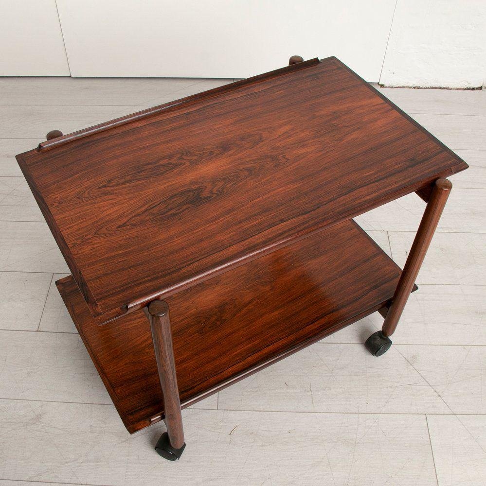 Mid-Century Danish Rosewood Cocktail Trolley for sale at Pamono