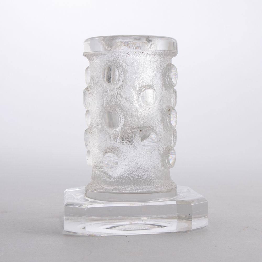 Art Deco Heavy Crystal Candlesticks from Daum, France, 1930s, Set of 2 ...