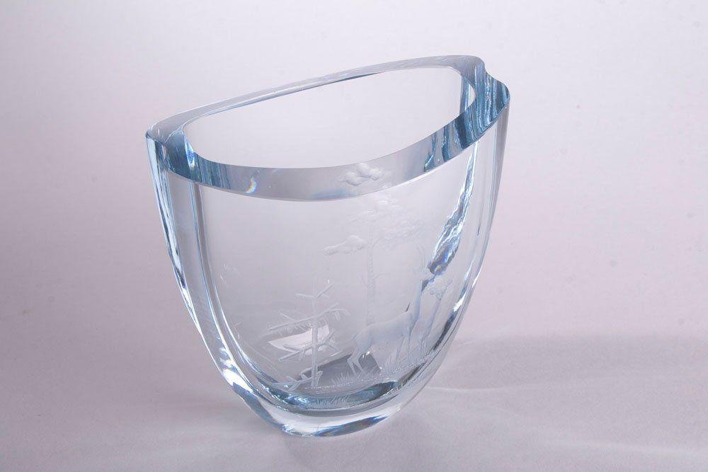 Art Deco Swedish Art Crystal Vase from Strömbergshyttan, 1930s for sale ...