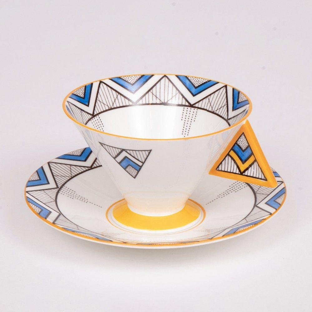Art Deco Shelley Trio Tea Set by Eric Slater, 1930s, Set of 3 for sale ...