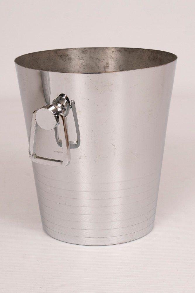 French Art Deco Modernist Chrome Champagne Buckets, 1930s, Set of 2 for ...