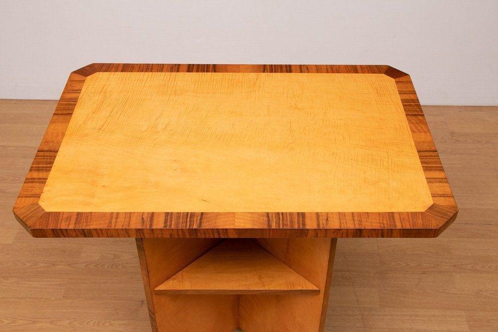British Art Deco Side Table in Satin Birch, 1930 for sale at Pamono