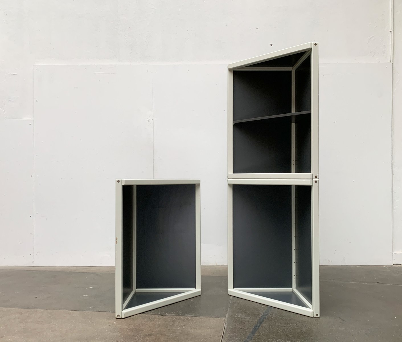 Postmodern Profilsystem Corner Cabinets by Elmar Flötotto for Flötotto ...