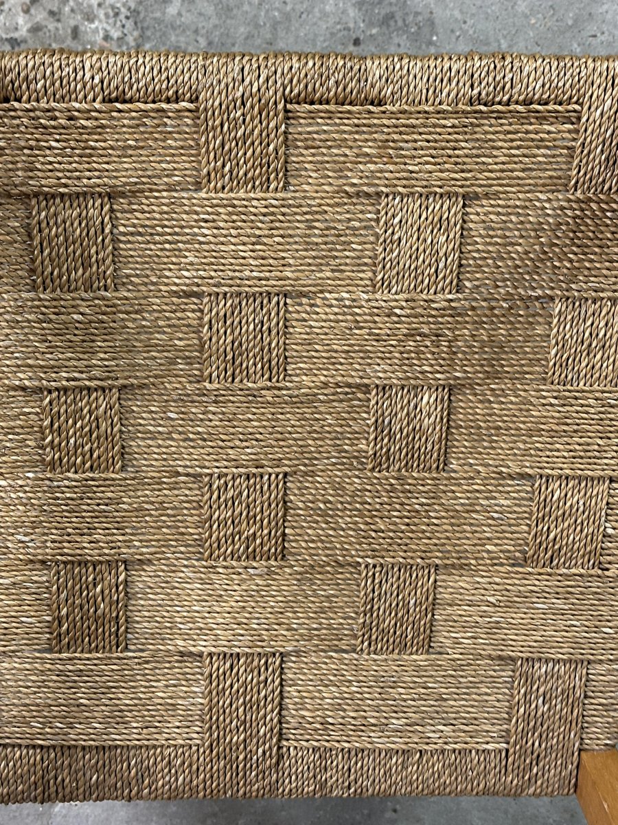 Dutch Rope and Wood Lounge Chair from Vroom & Dreesman, 1960s for sale ...