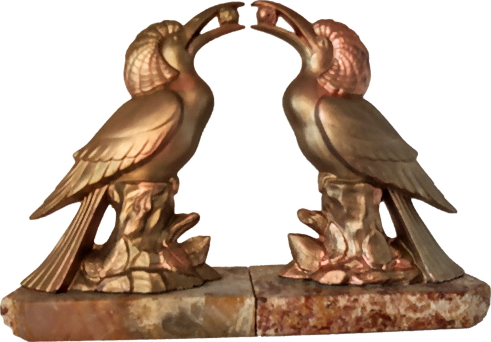 Exotic Bird Bookends, France, 1920s, Set of 2 for sale at Pamono