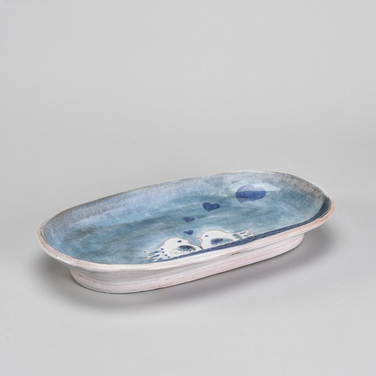Ceramic Dish by Robert and Jean Cloutier, 1960s for sale at Pamono