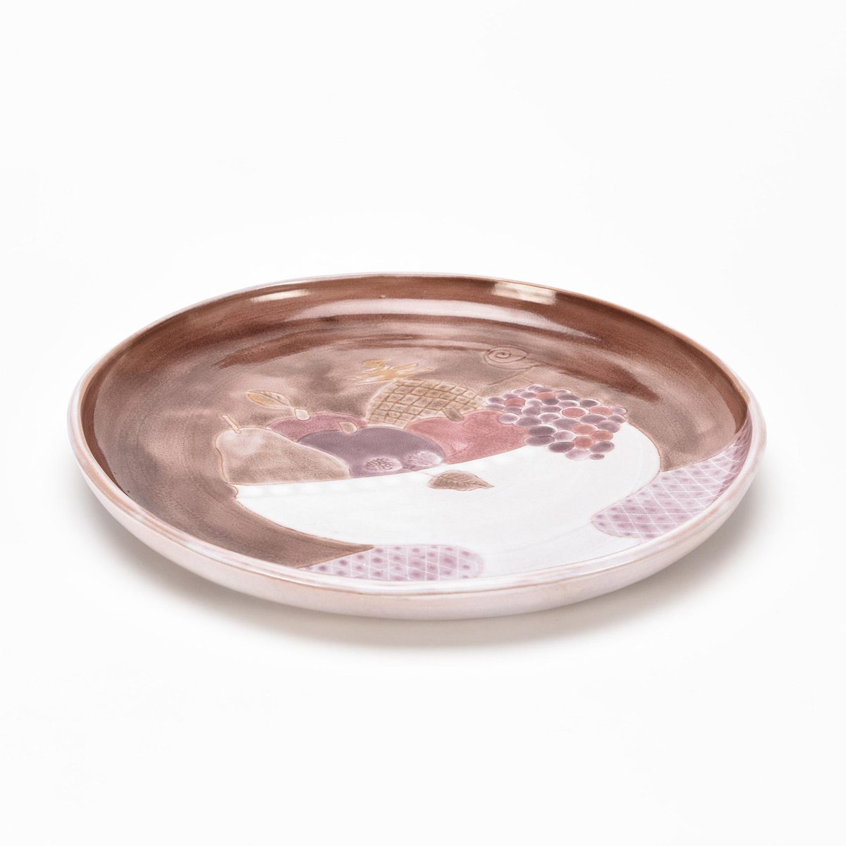 Round Ceramic Dish by Robert and Jean Cloutier, 1960s for sale at Pamono