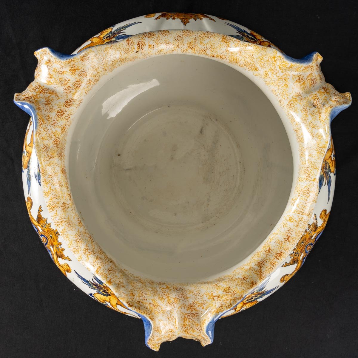 Large Italian Renaissance Pot Cache in Gien Earthenware, 19th Century ...