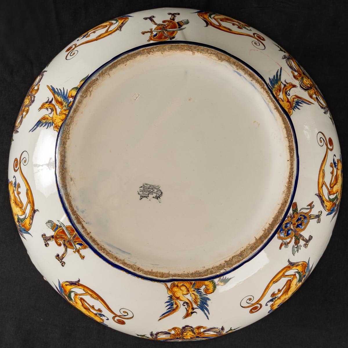 Large Italian Renaissance Pot Cache in Gien Earthenware, 19th Century ...