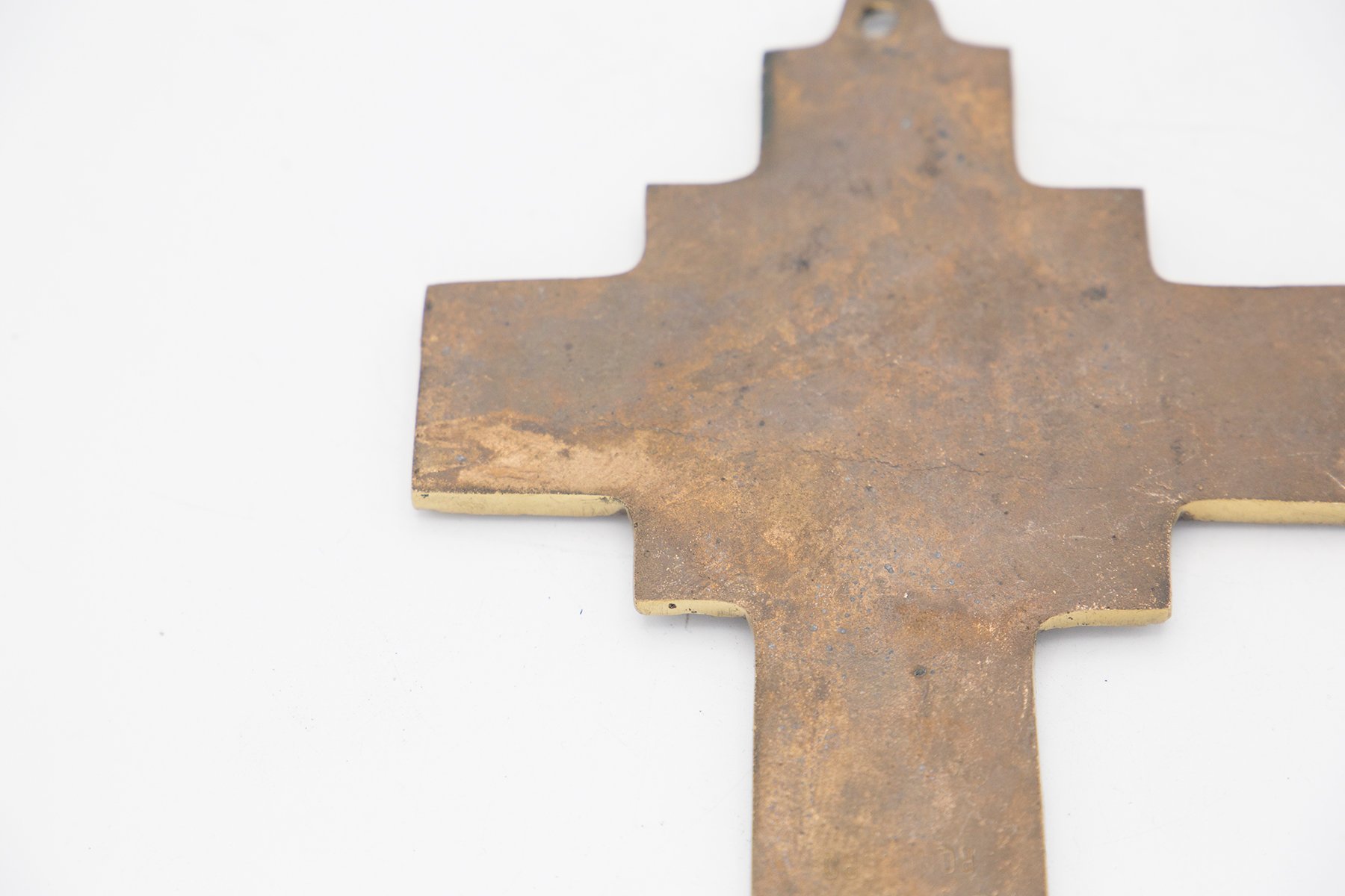 Croce vintage in ottone per Il Sestante di Arnaldo Pomodoro e Giò ...