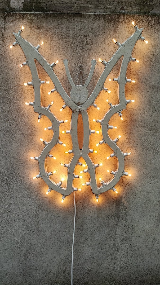 Lit Butterfly Sign, 1970s for sale at Pamono