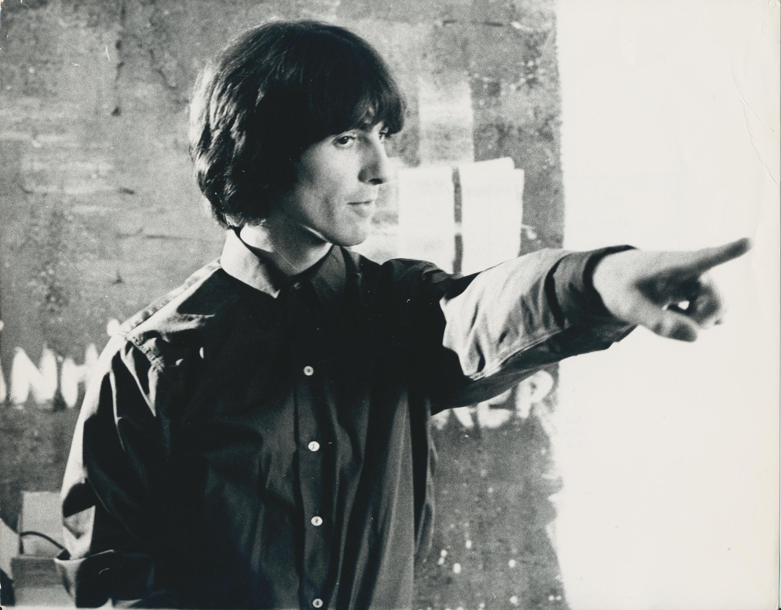Fotografia di Henry Grossman, George Harrison, in bianco e nero, anni ...