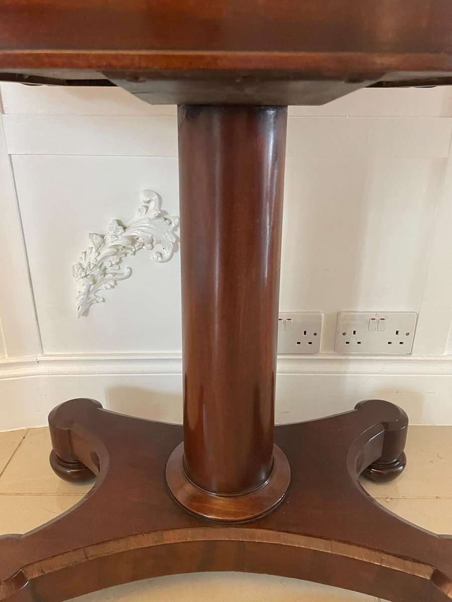 Antique Victorian Mahogany Card Table, 1850s for sale at Pamono