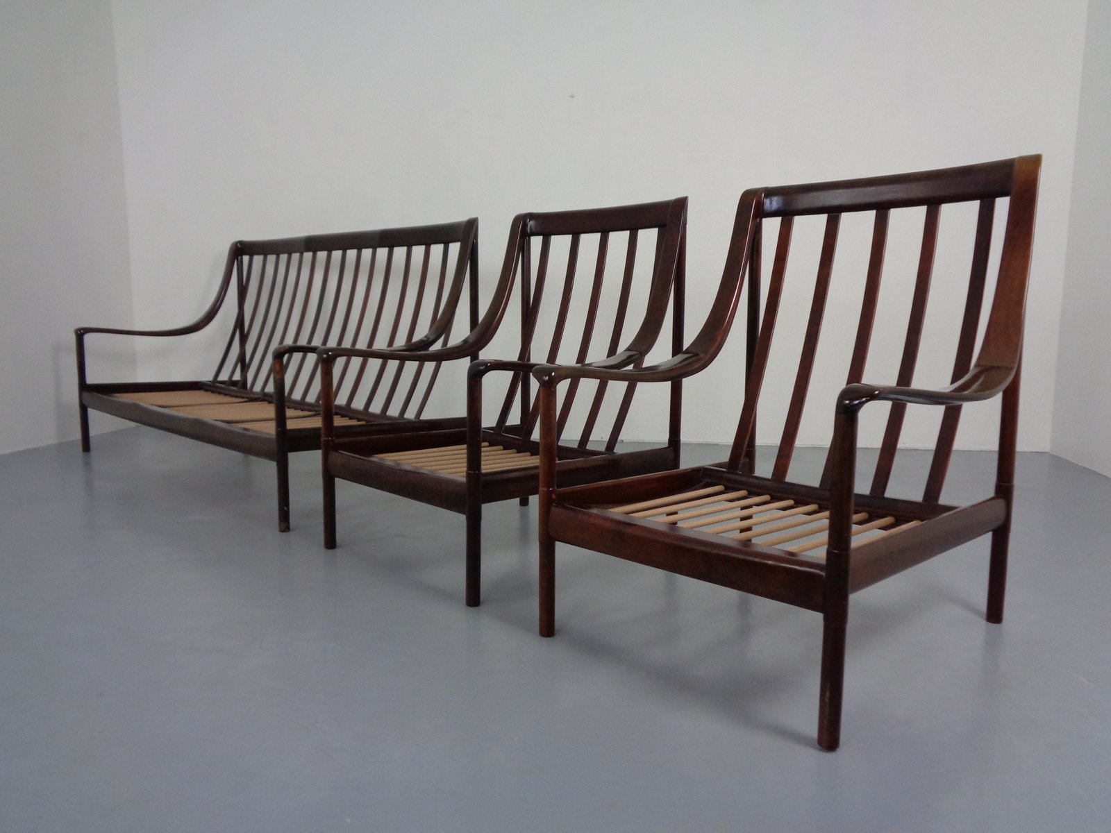 Sofa & Sessel von Walter Knoll für Knoll Antimott, 1950er, 3er Set bei ...