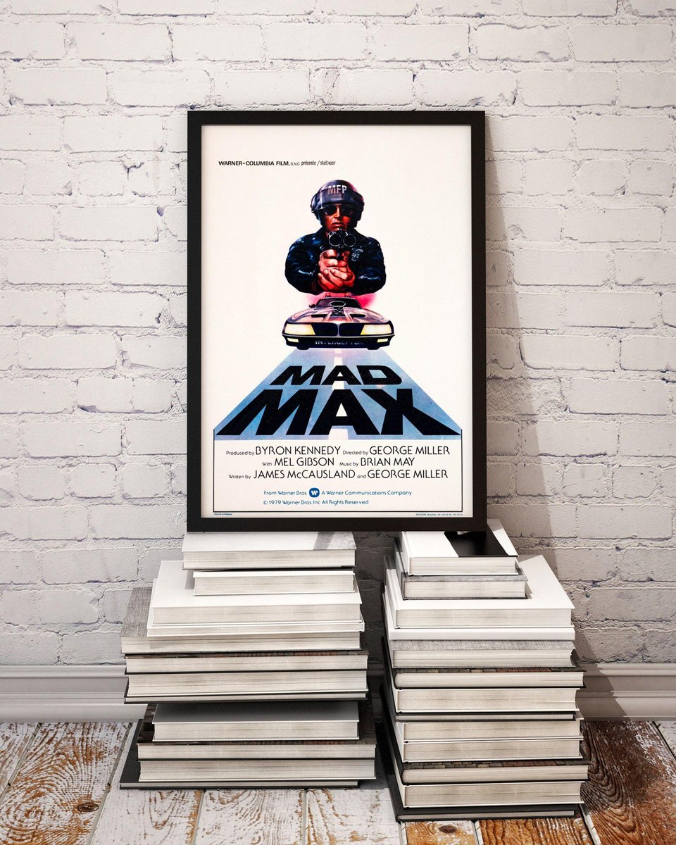 Mad Max Original Vintage Movie Poster by Tom Beauvais, Belgian, 1982 ...