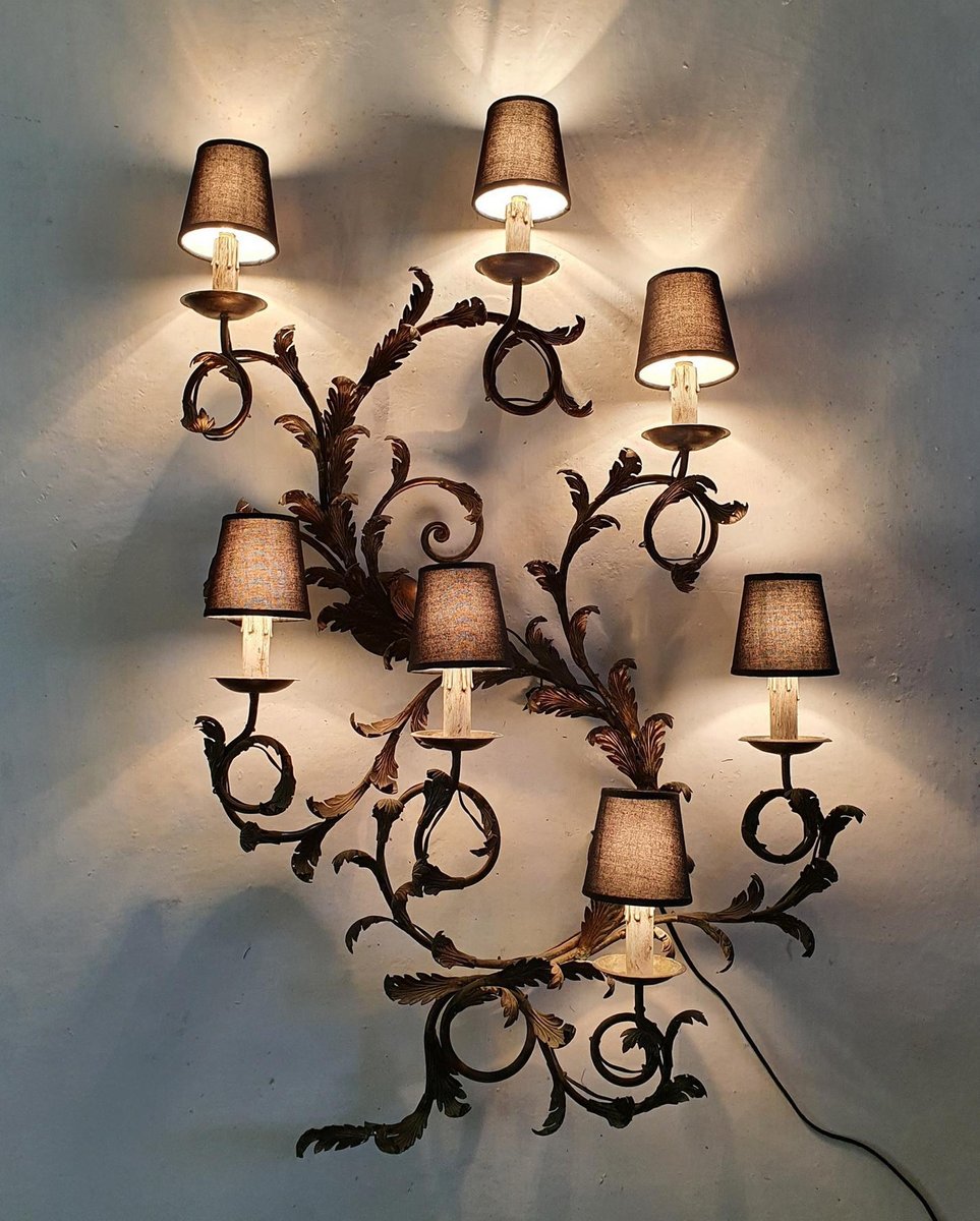 Rococo Italian Wall Light, 1950s for sale at Pamono