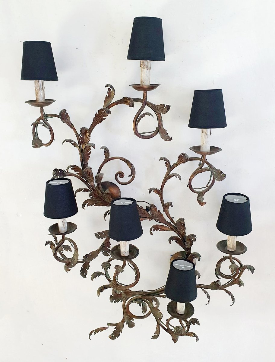 Rococo Italian Wall Light, 1950s for sale at Pamono