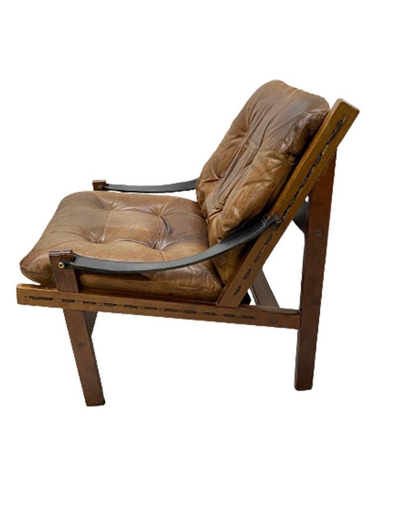 Hunter Chair attributed to Torbjørn Devices for Bruksbo Norway, 1960s ...