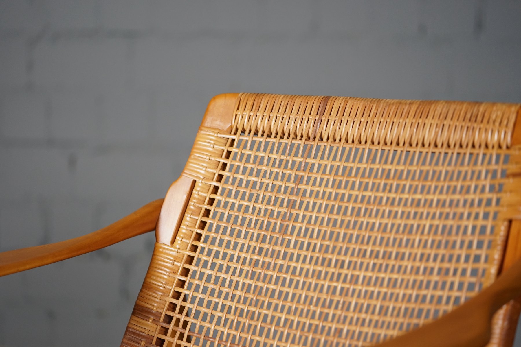 Mid-Century German Lounge Chair in Hermès Upholstery by Hartmut ...