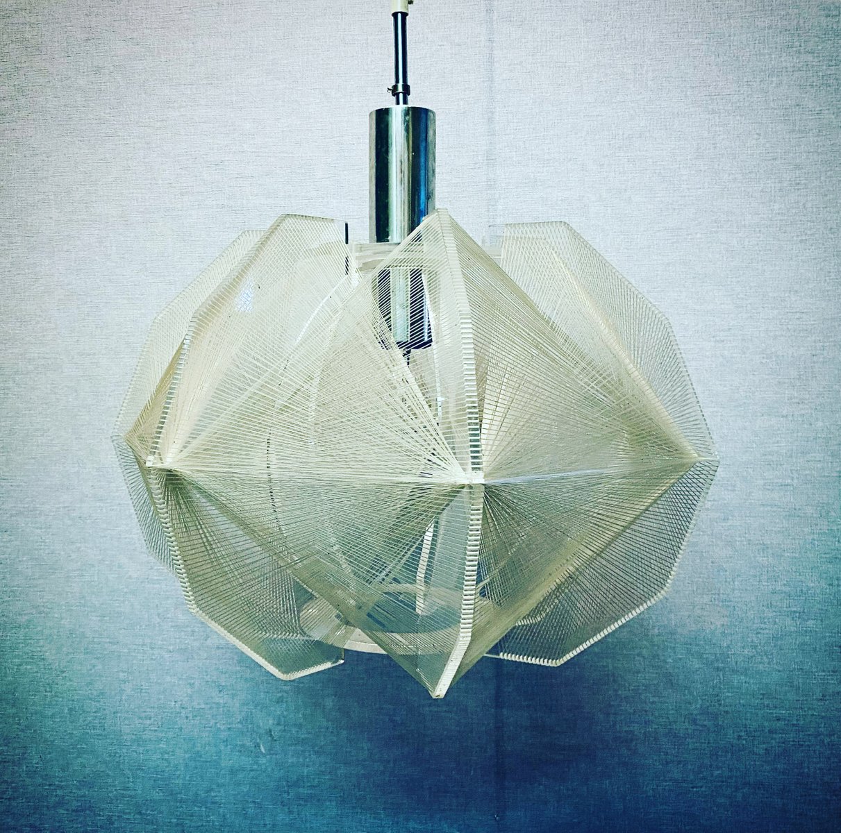 Space Age Hanging Lamp by Paul Secon for Sompex, 1970s for sale at Pamono