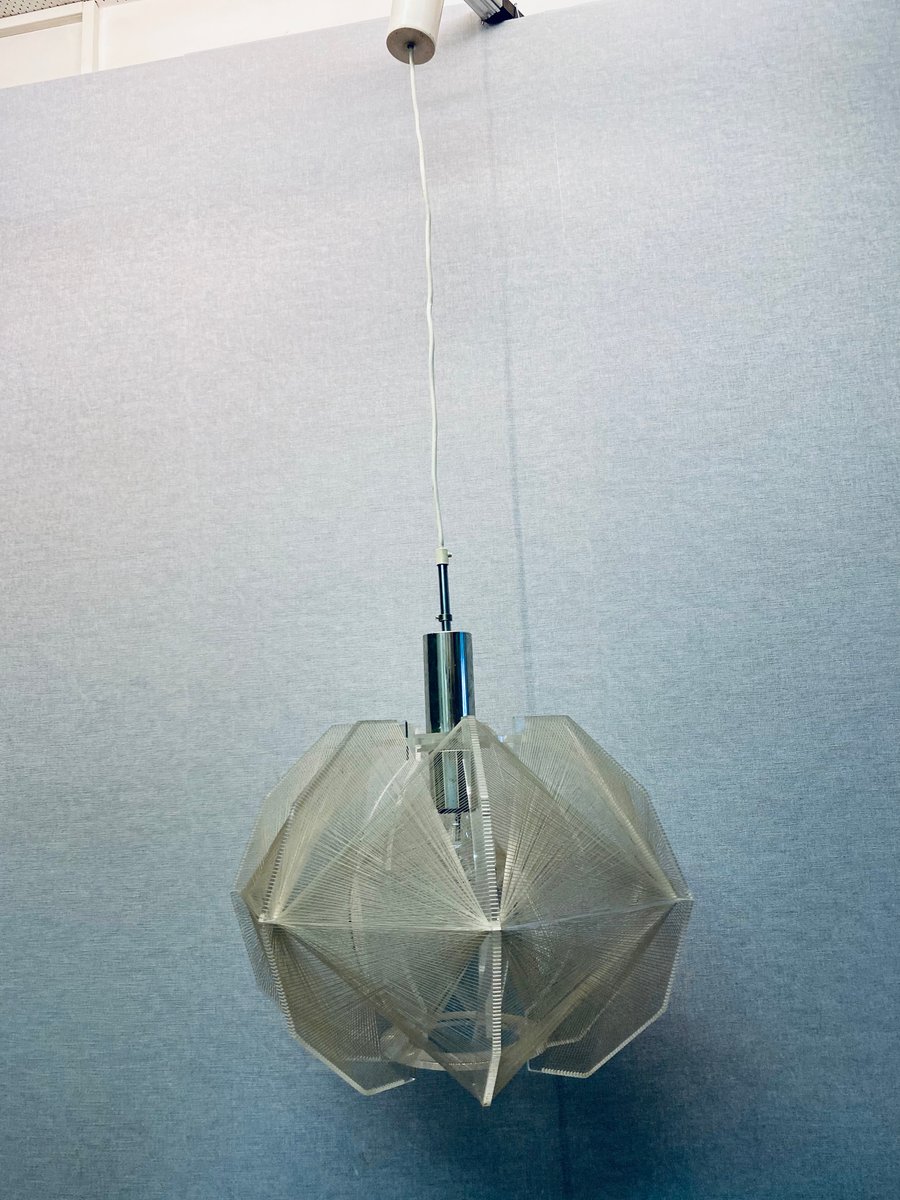Space Age Hanging Lamp by Paul Secon for Sompex, 1970s for sale at Pamono