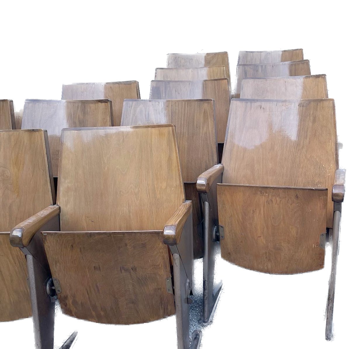 LV Model Cinema Armchairs by Gastone Rinaldi for Rima, 1952, Set of 2 ...