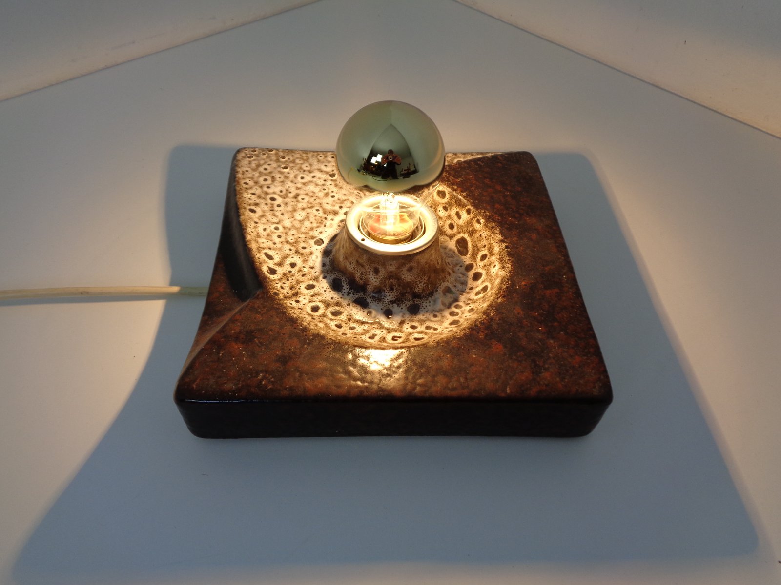 German Pop Art Ceramic Wall Lamps, 1970s, Set of 5 for sale at Pamono