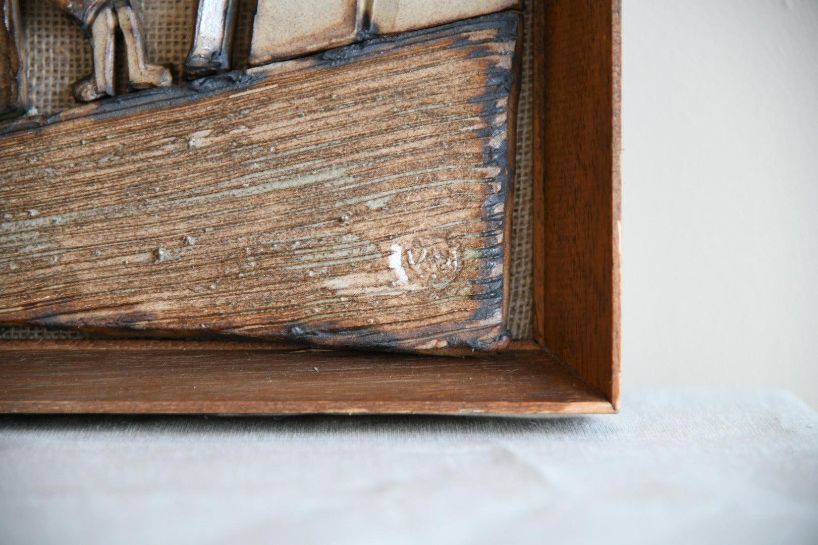 Studio Stoneware Plaque, 1960s-1970s for sale at Pamono