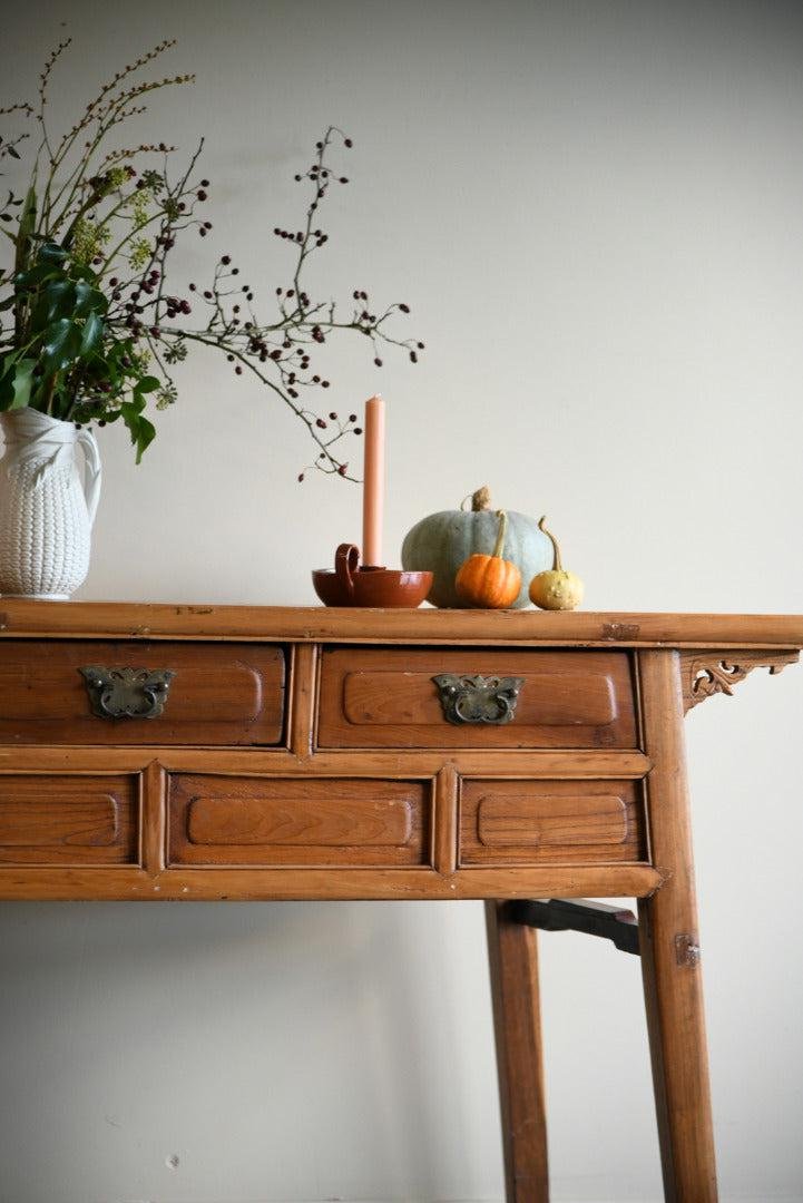Chinese Wood Console Table for sale at Pamono