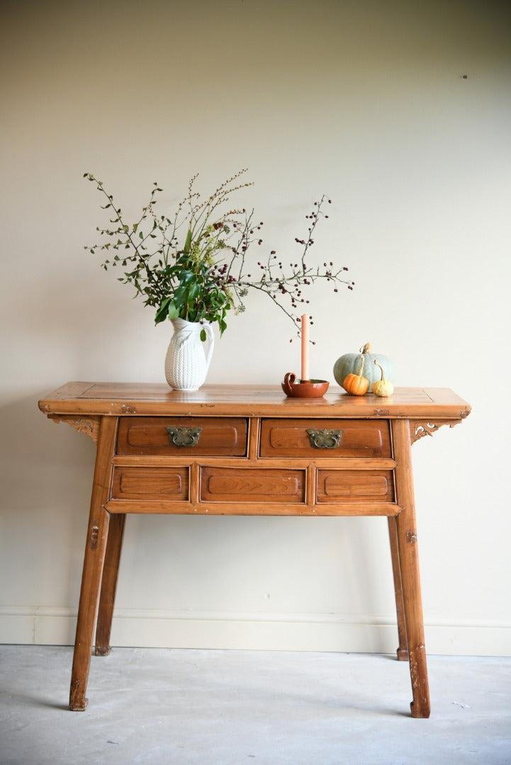 Chinese Wood Console Table for sale at Pamono