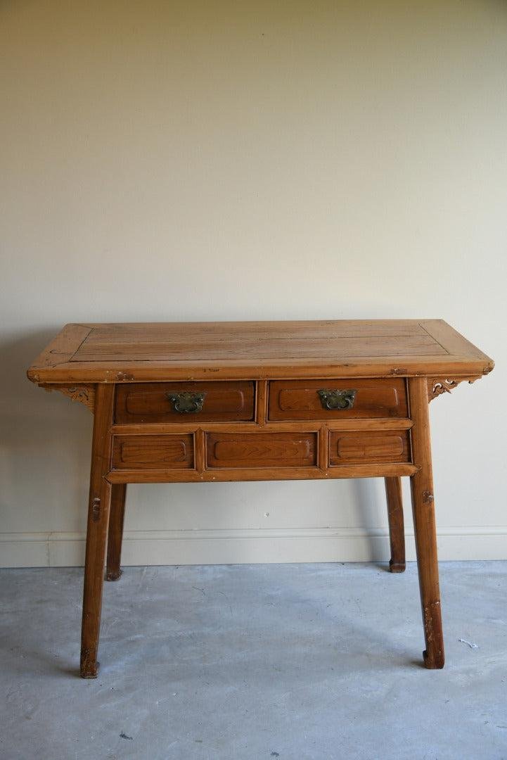Chinese Wood Console Table for sale at Pamono