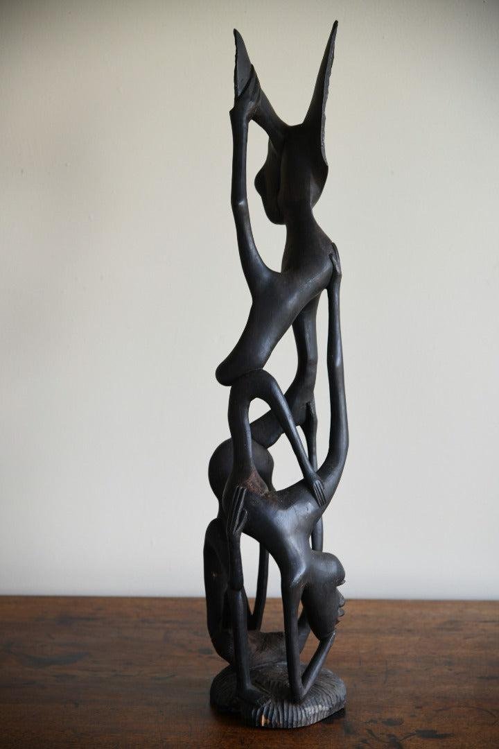 Large Makonde Shetani Wood Sculpture for sale at Pamono