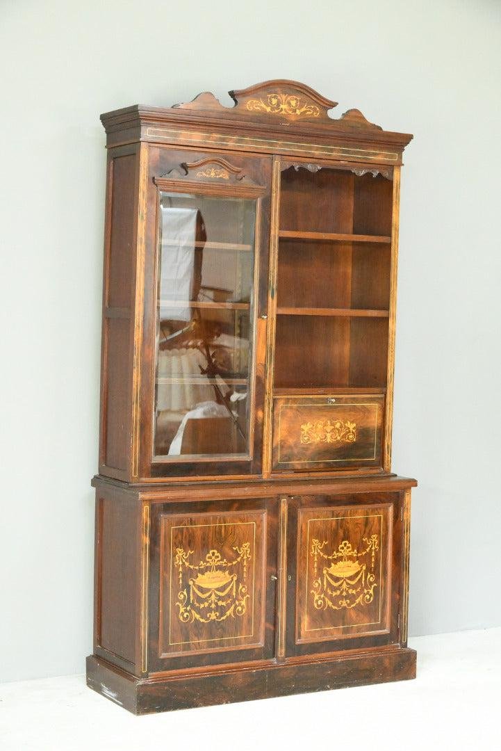 Edwardian Inlaid Rosewood Bookcase for sale at Pamono