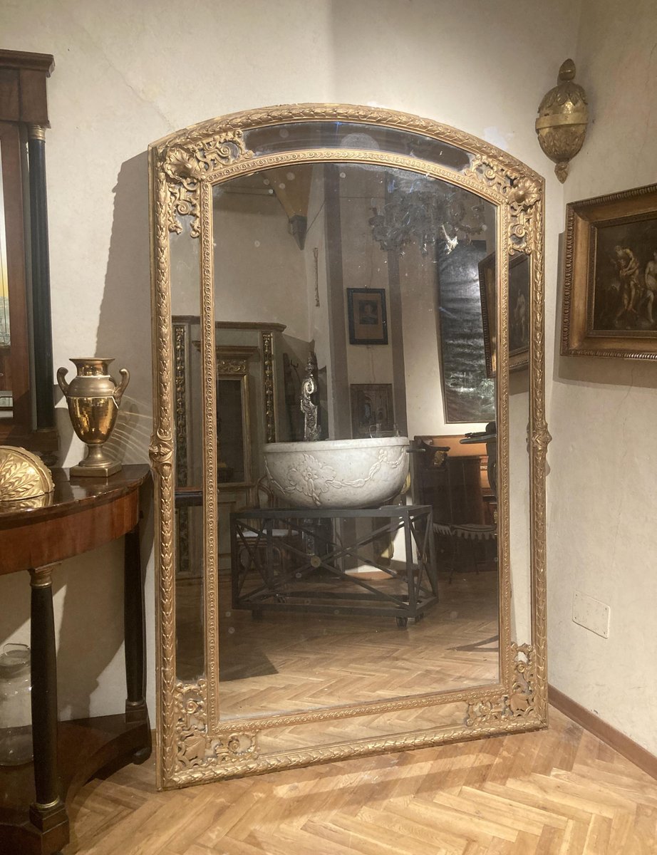 Specchi antichi in stile Luigi XV in legno dorato, Francia, XIX secolo ...