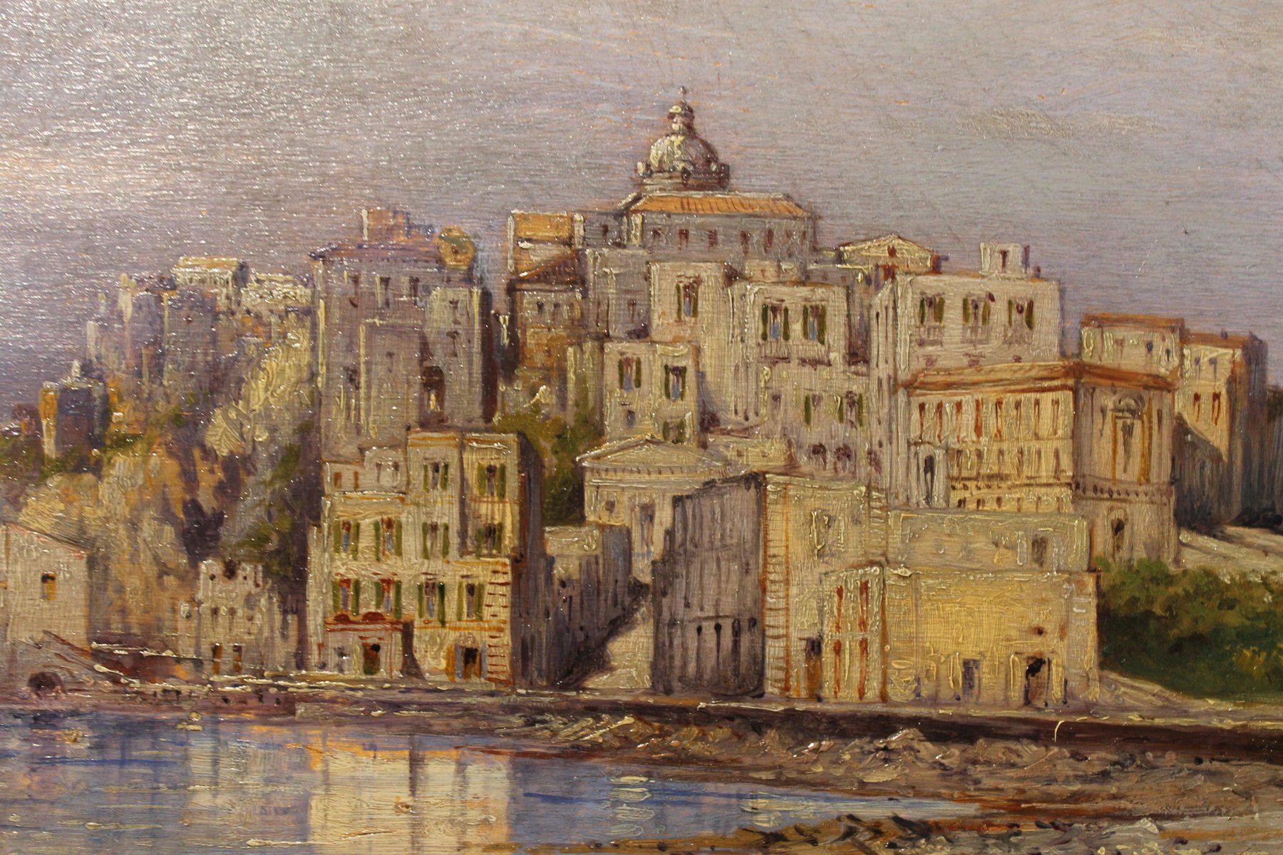 Consalvo Carelli,19th Century Italian Rectangular Oil on Board ...