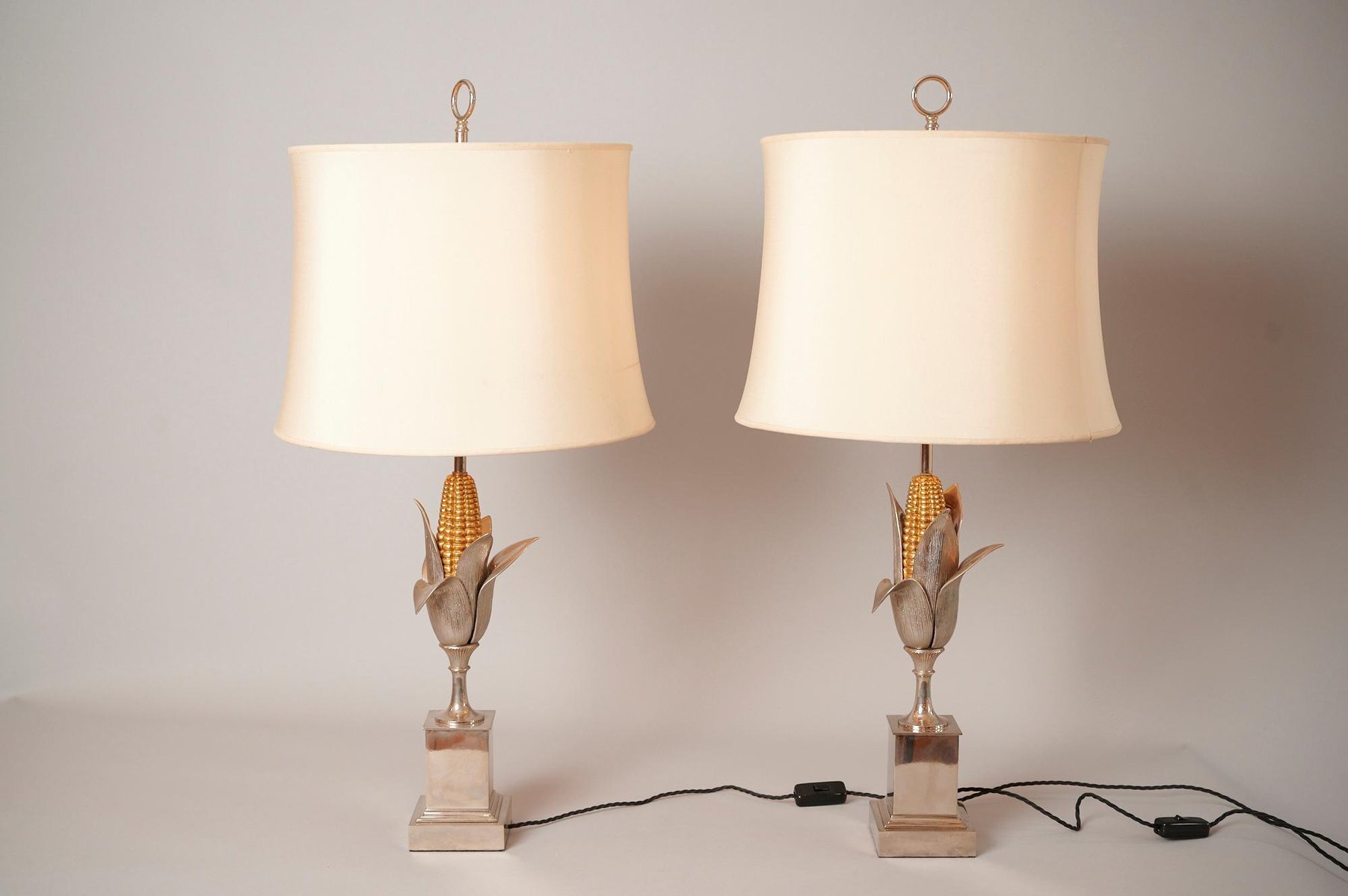 Ear of Corn Lamps from Maison Charles, 1970, Set of 2 for sale at Pamono