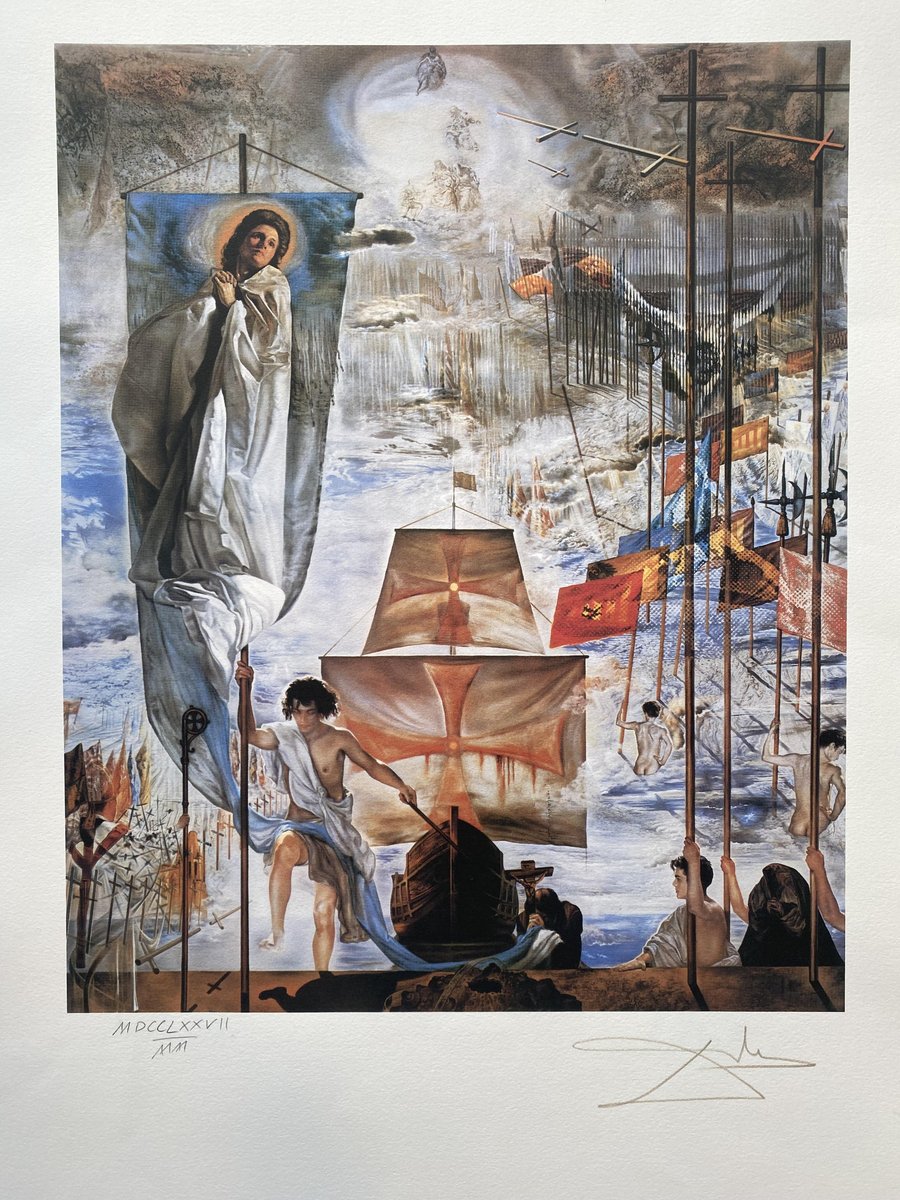 Salvador Dali Découverte Des Amériques Par Christophe Colomb 1958
