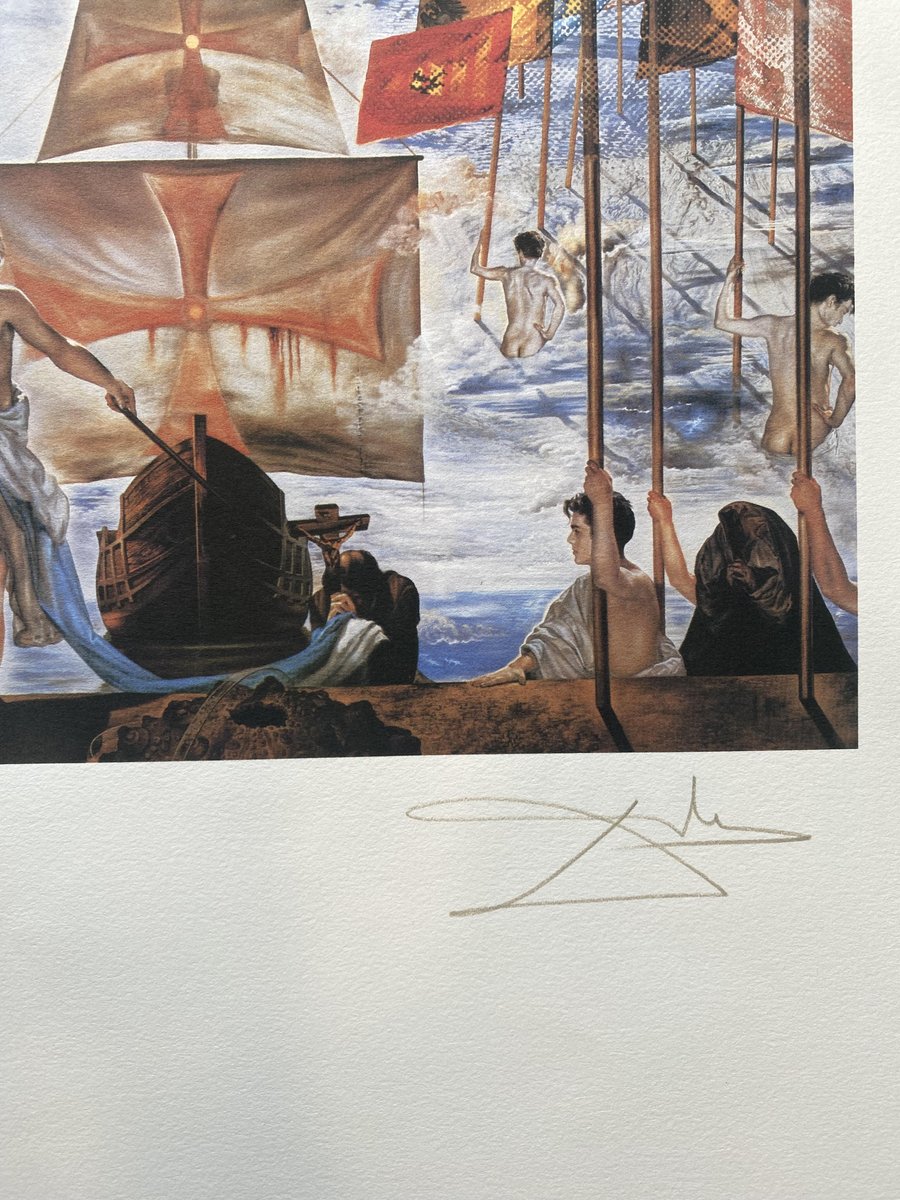 Salvador Dali Découverte Des Amériques Par Christophe Colomb 1958