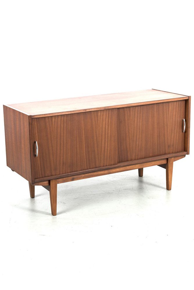 Vintage Short Sideboard with Chrome Handles for sale at Pamono