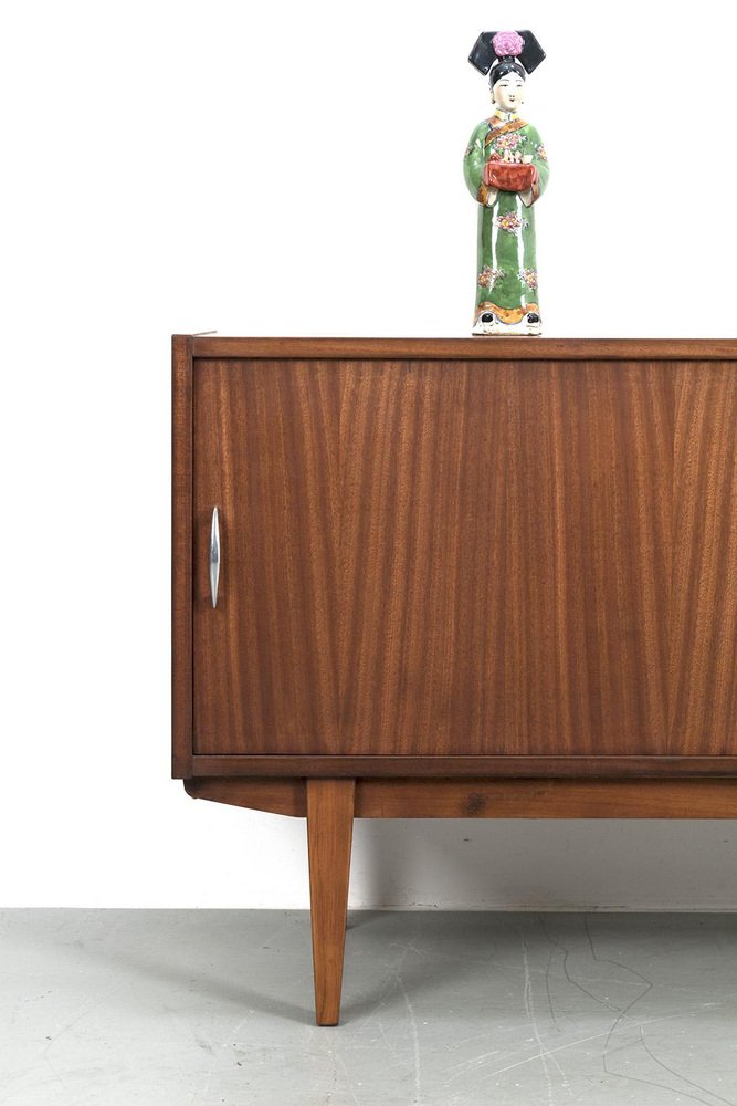 Vintage Short Sideboard with Chrome Handles for sale at Pamono